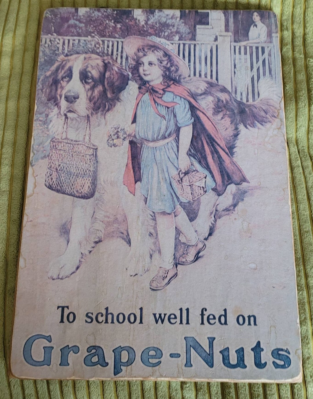 Vintage Wood Grape-nuts Wall Plaque Sign, Grape Nuts, Cereal ...