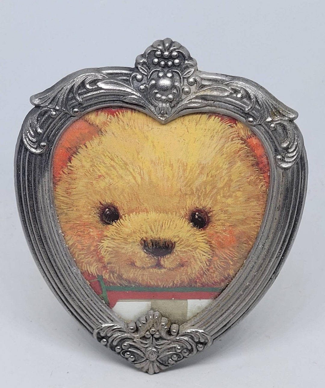 Vintage Metal Heart Table Top Picture Frame, Photo Frames, Photo Frame ...