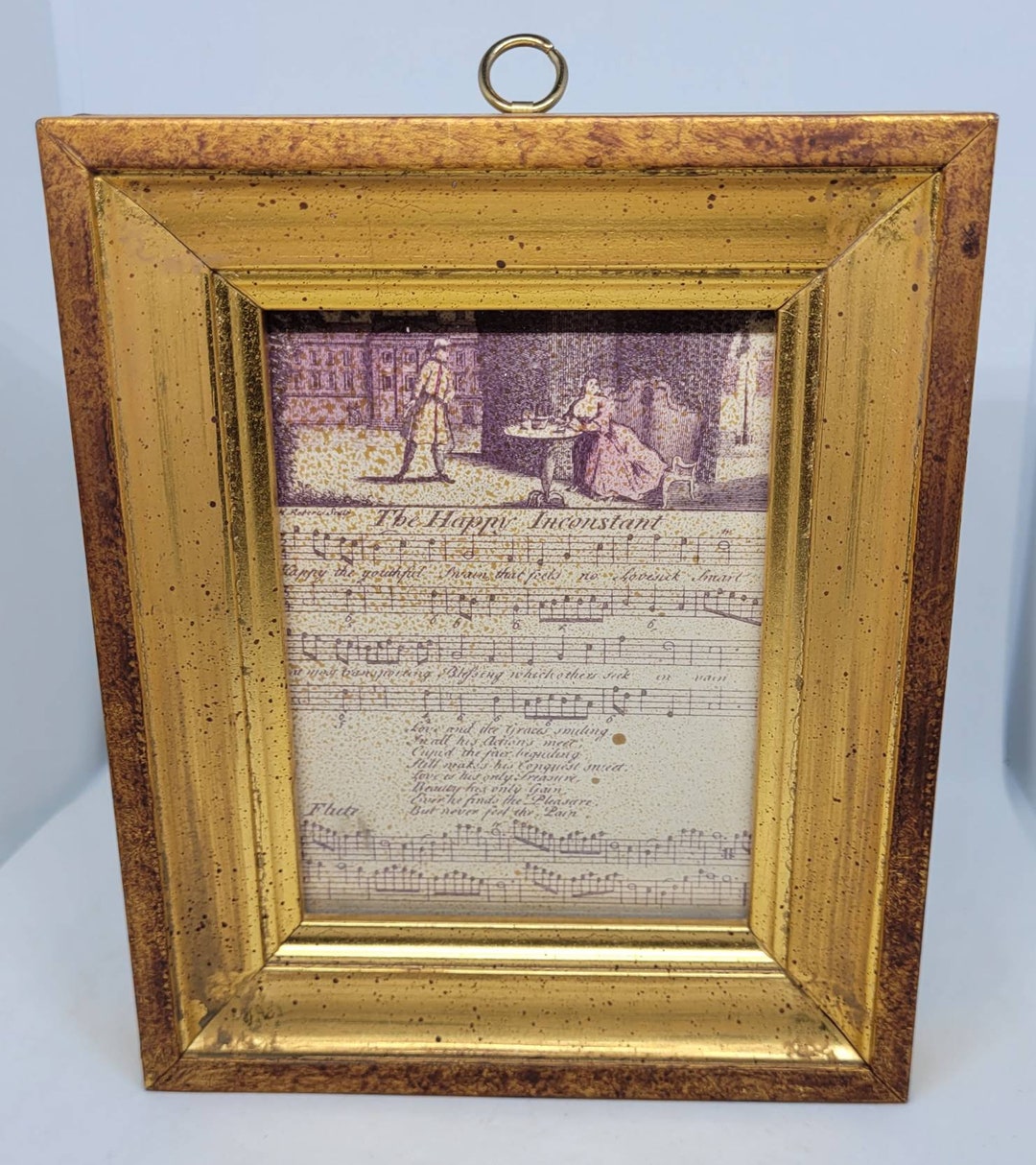 Vintage Wood Framed Sheet Music Art of the Happy Inconstant by Robert ...