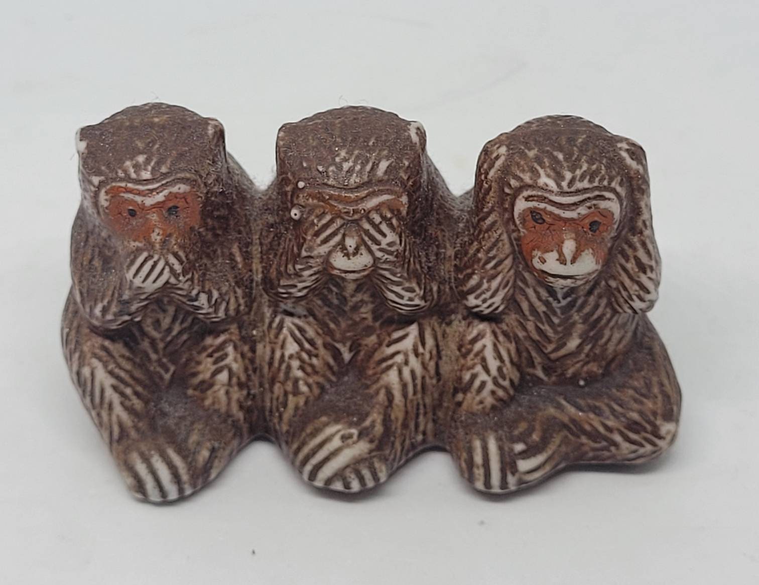 Vintage 1960's-70's Three Wise Monkey Porcelain - Etsy
