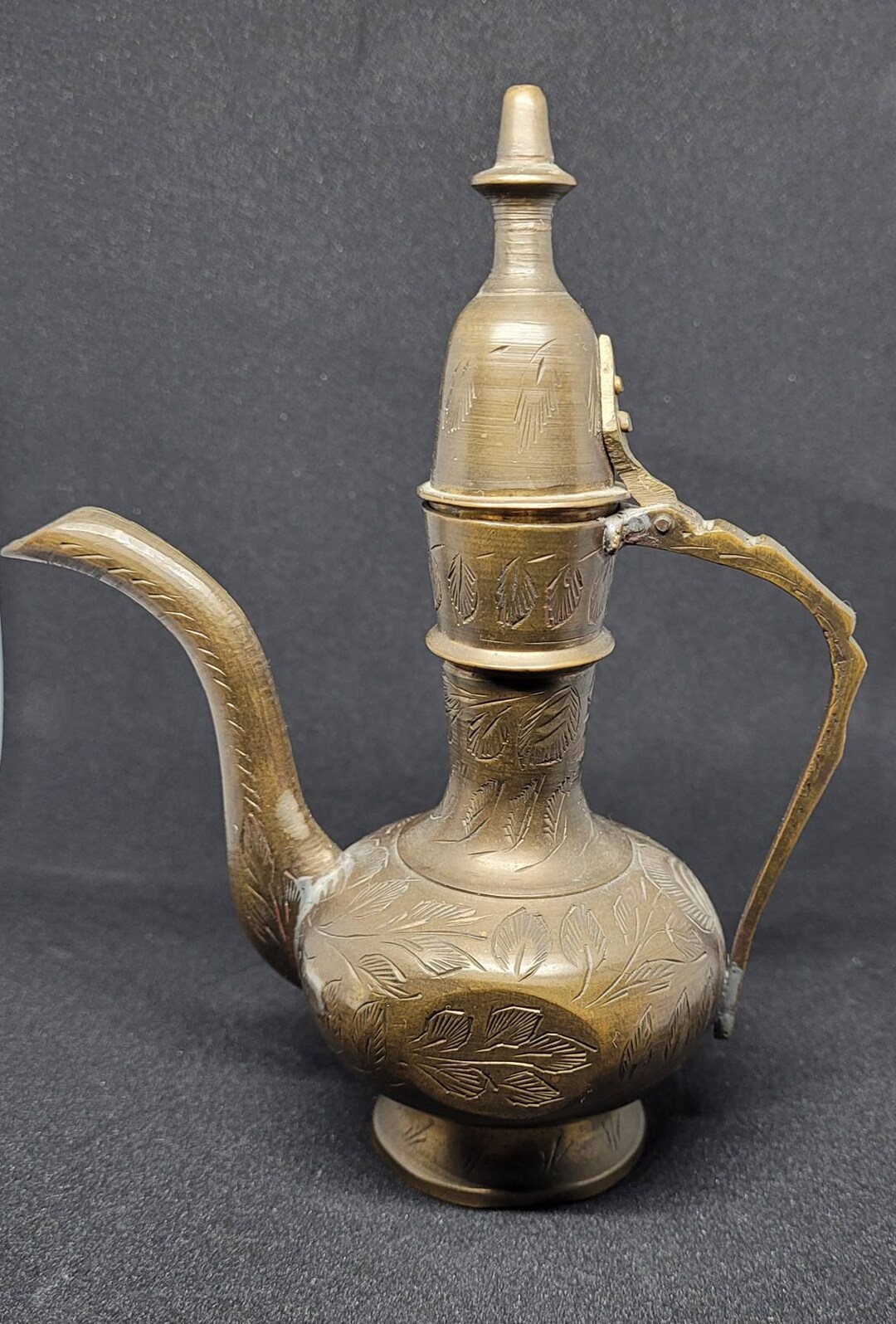 Vintage, Tea Pot, Coffee Pot, Decanter, Turkish Brass Tea Pot, Made ...