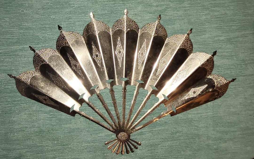 Vintage Metal Wall Fan, Fans, Wall Hangings, Wall Decor, Home Interior ...