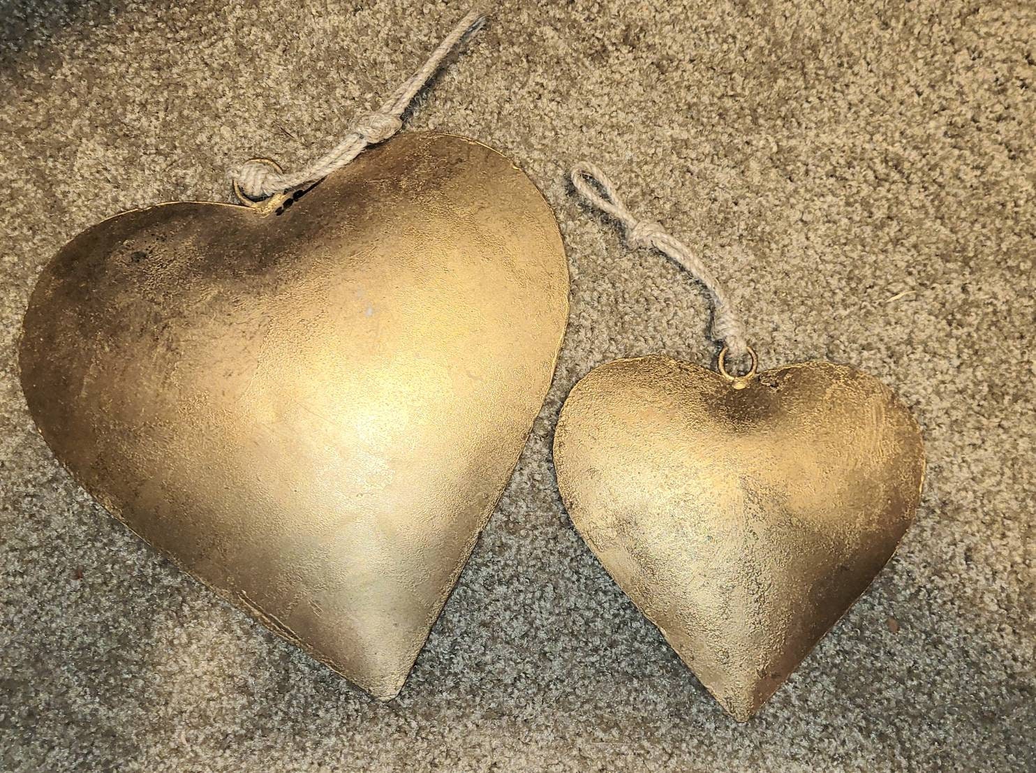 Golden Puff Heart - Etsy