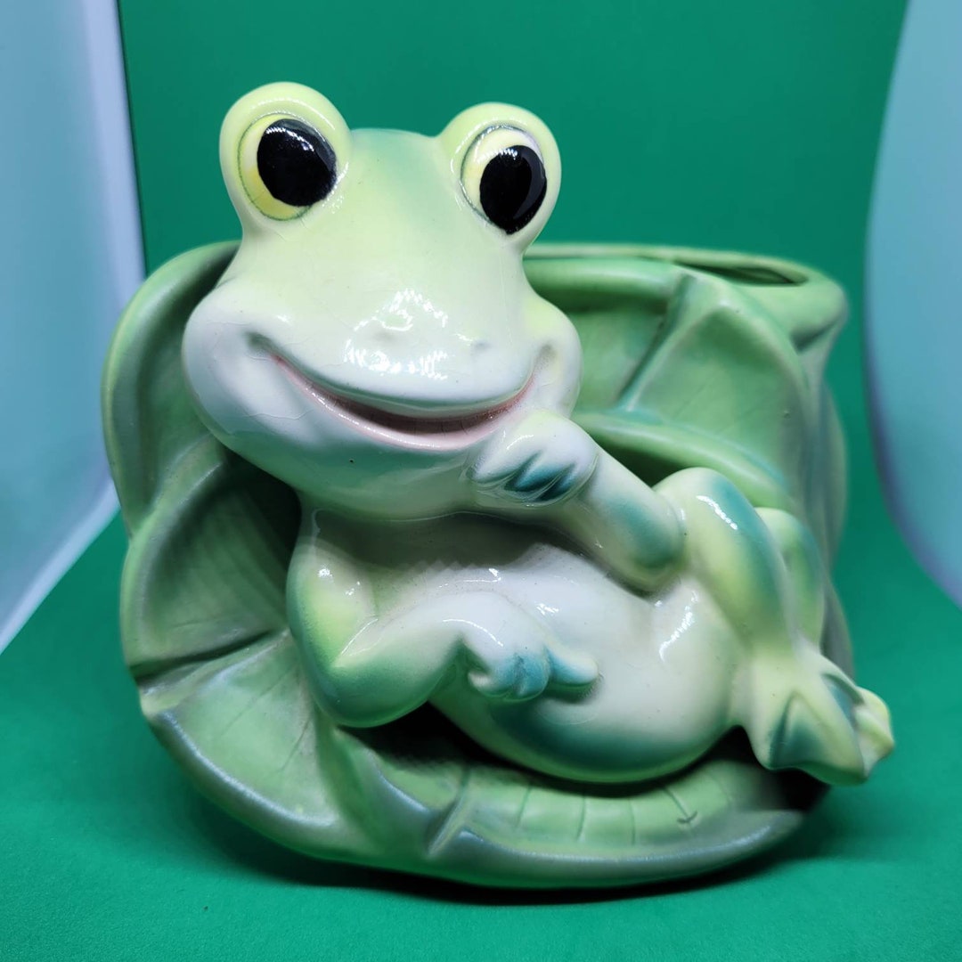 Vintage, Vintage Planter, Frog, Frogs, Frog Planter, Indoor Planters ...