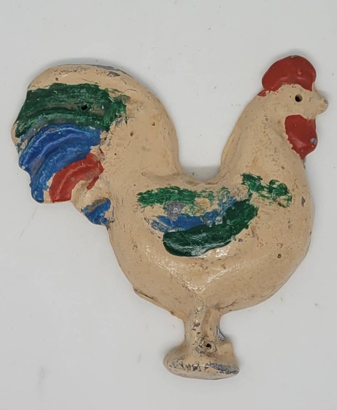 Vintage Mini Cast Iron Rooster Wall Decor, Country Decor, Farm Decor ...