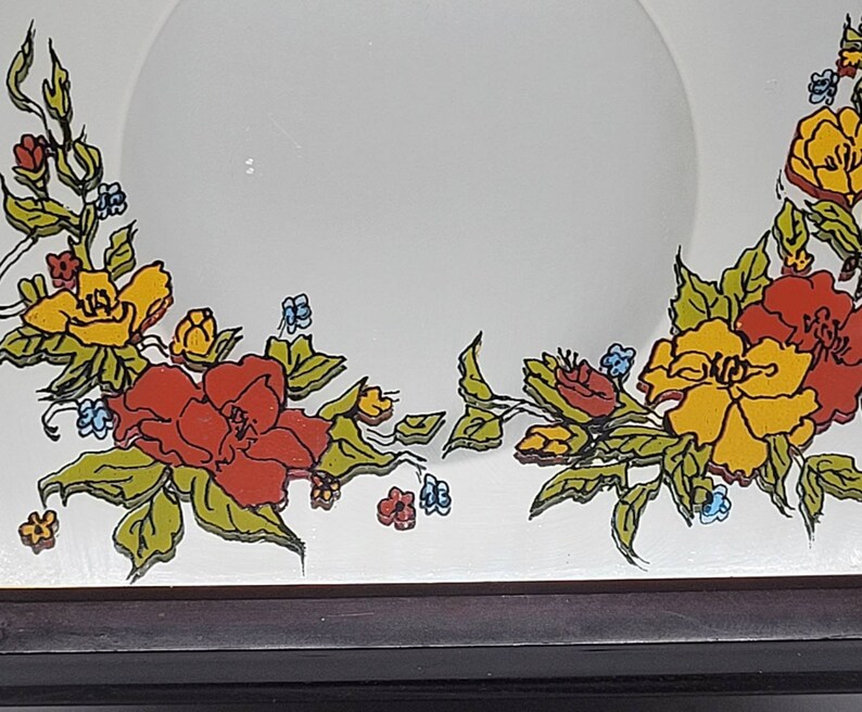 Vintage YAP Musical Love Story Floral Table Mirror Hong Kong Design by ...