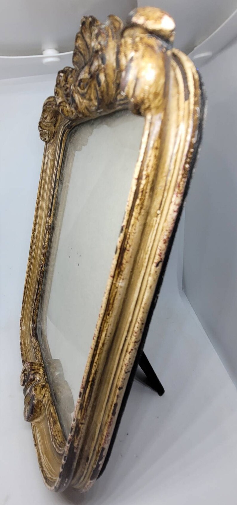 Vintage Gilded Faux Wood Ornate 5x7 Table Top Picture Frame - Etsy