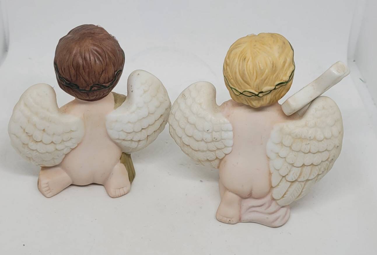 Vintage Home Interior Four Seasons Porcelain Cherub Angels, Cherubs ...