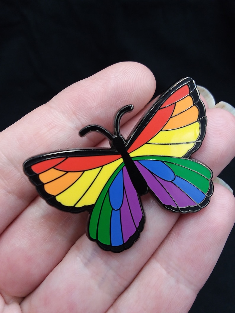 Assorted Hard Enamel Butterfly Pins - Etsy