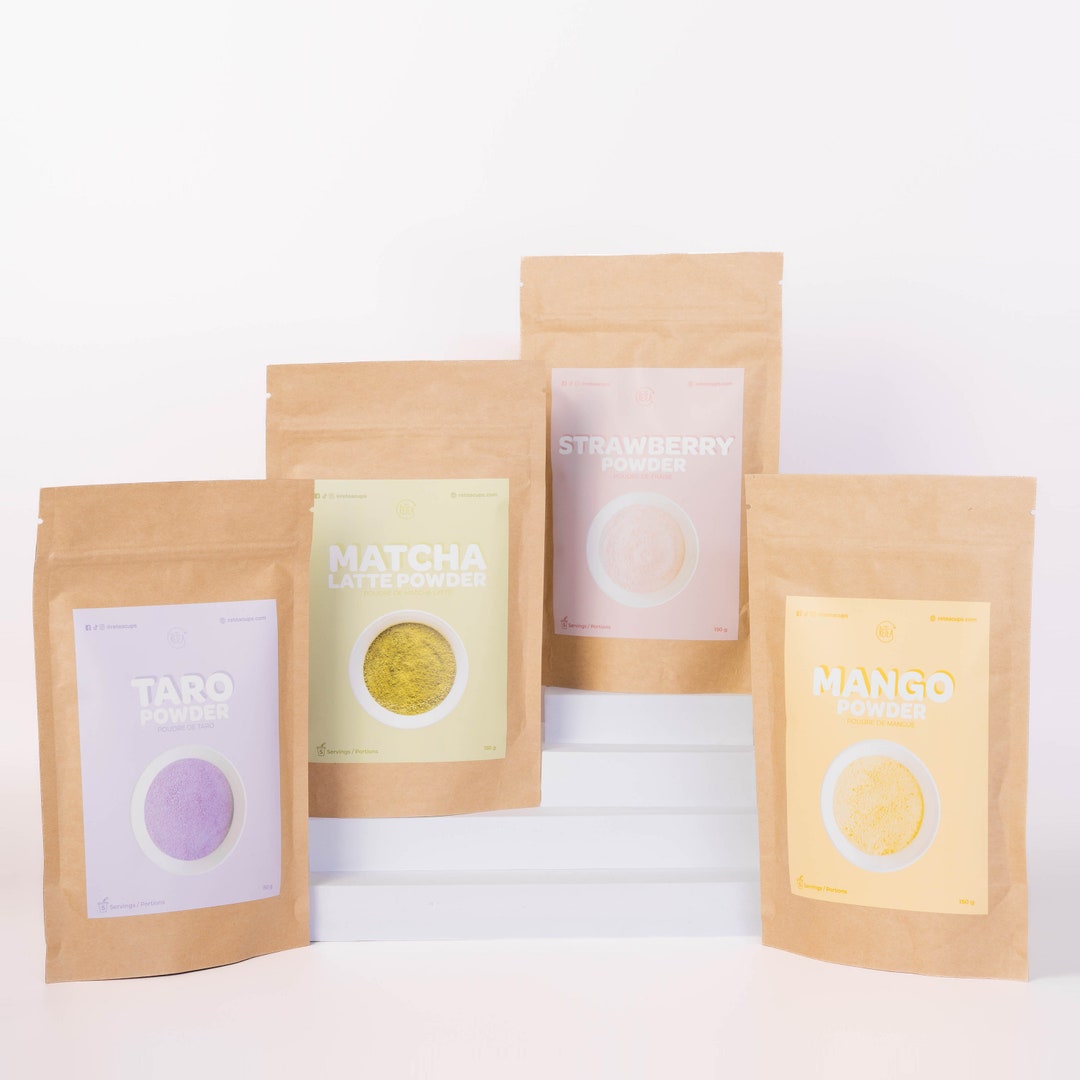 Bubble Tea Powder | 5 Servings | Authentic Boba Milk Tea Powder to Make ...