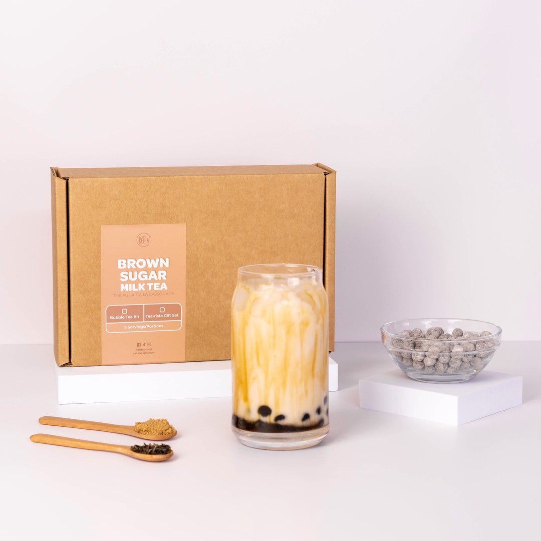 Brown Sugar Milk Tea Bubble Tea Kit no Reusable Cup 5 - Etsy