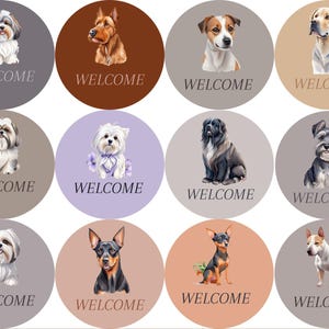 Welcome Jack Russell 8 Inch Metal Wreath Sign for Your Wreath or Gift ...