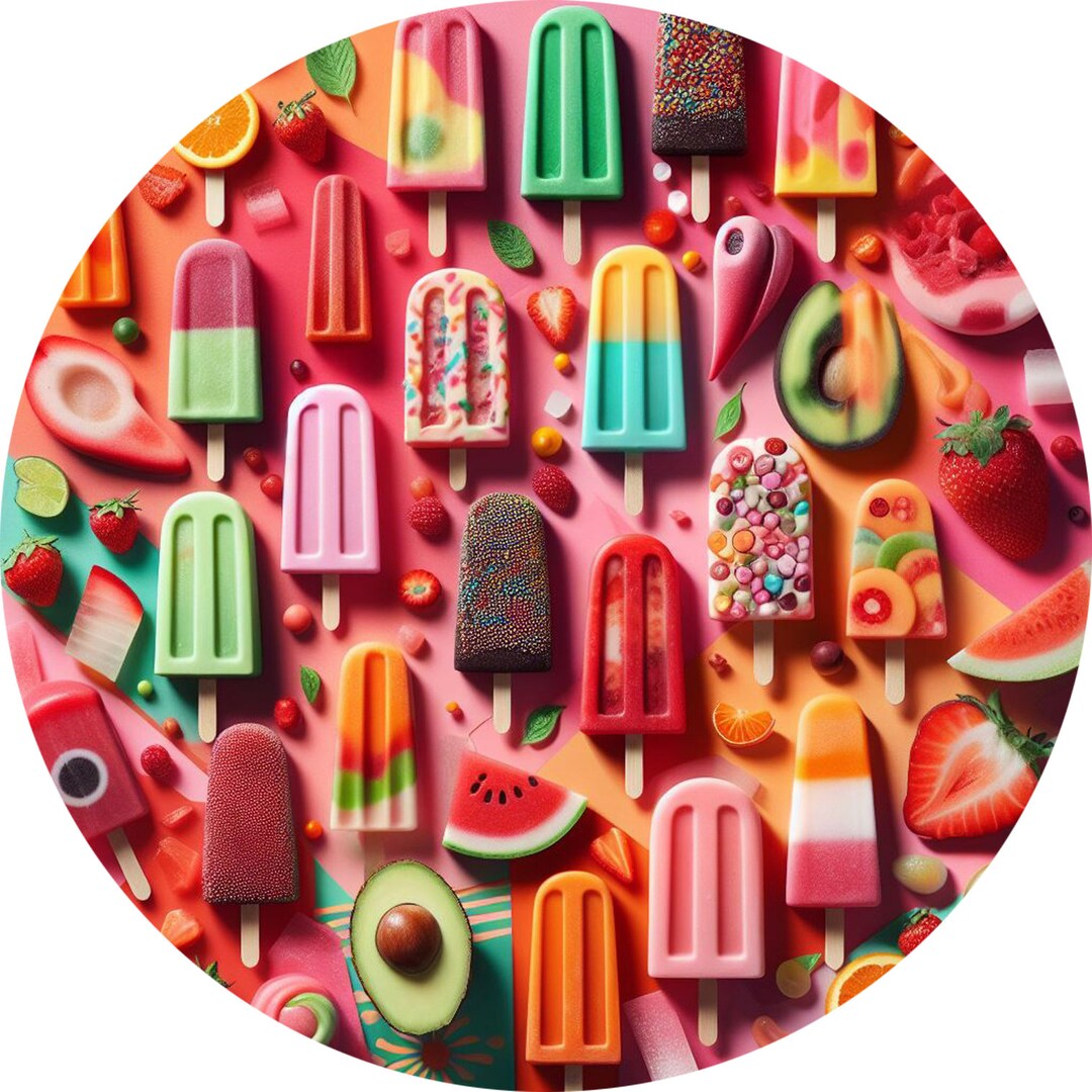 Wreath Sign With Popsicles and Fruit - Etsy