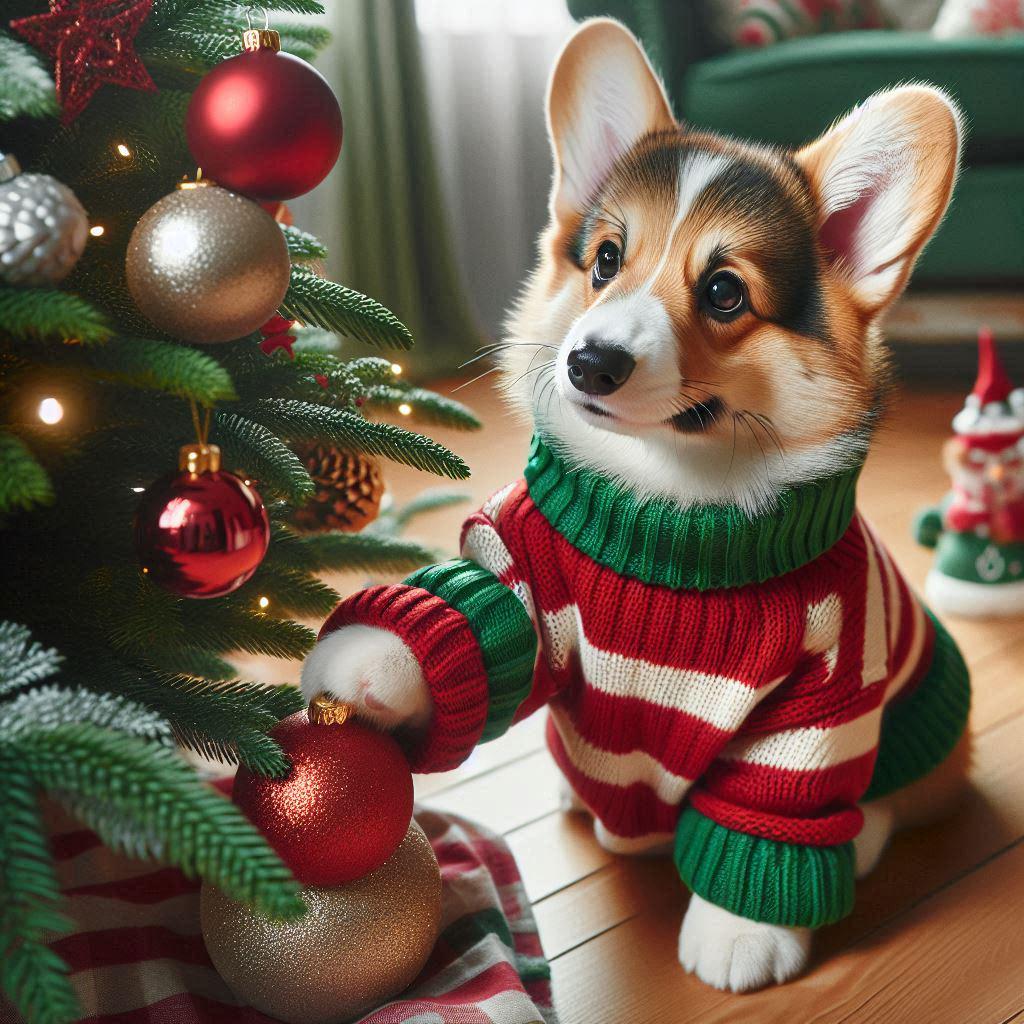 Corgi Christmas Coasters | Dog Lover Holiday Decor Set - Etsy