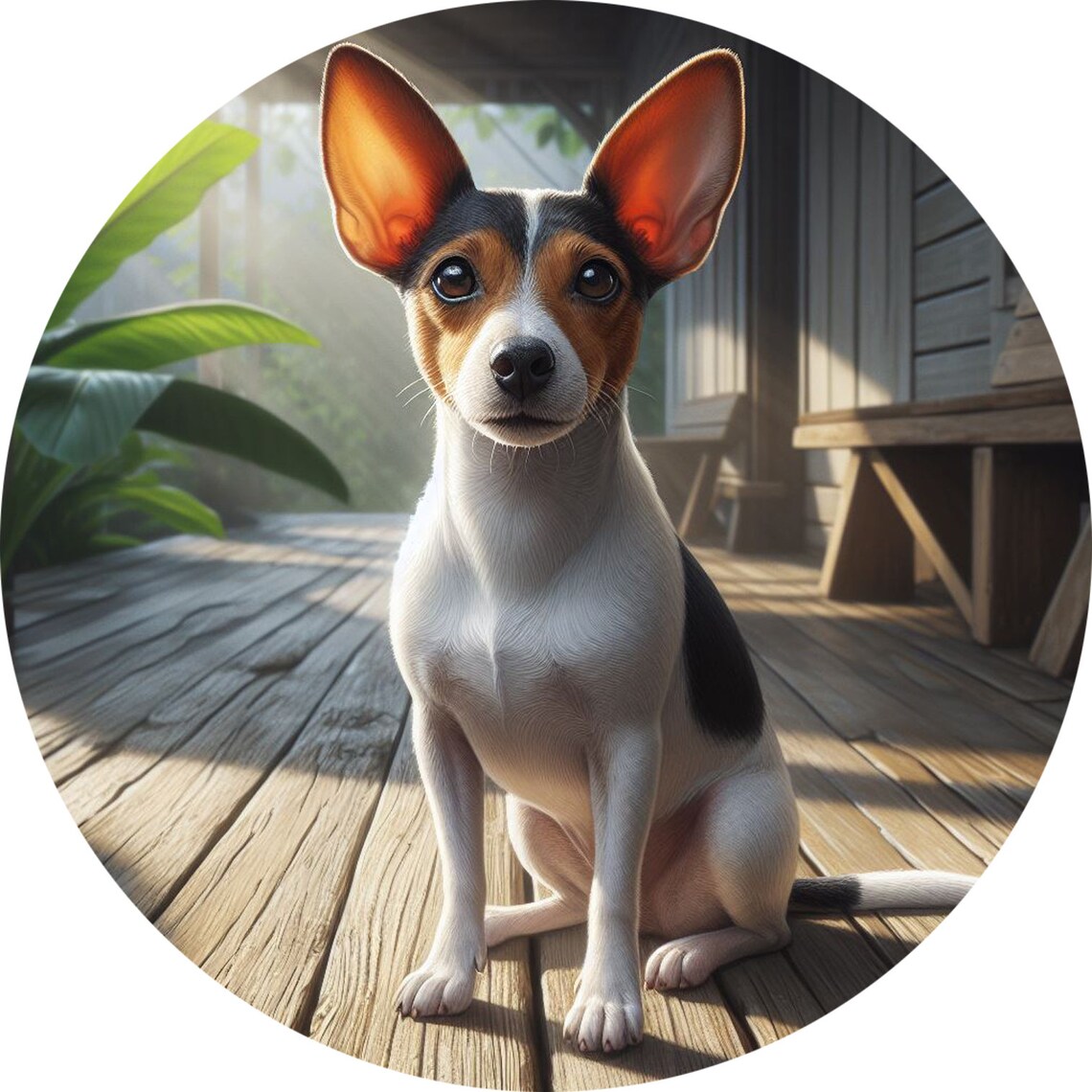 Rat Terrier Dog 8 Inch Metal Wreath Sign | Dog Lover | Pet Portrait ...
