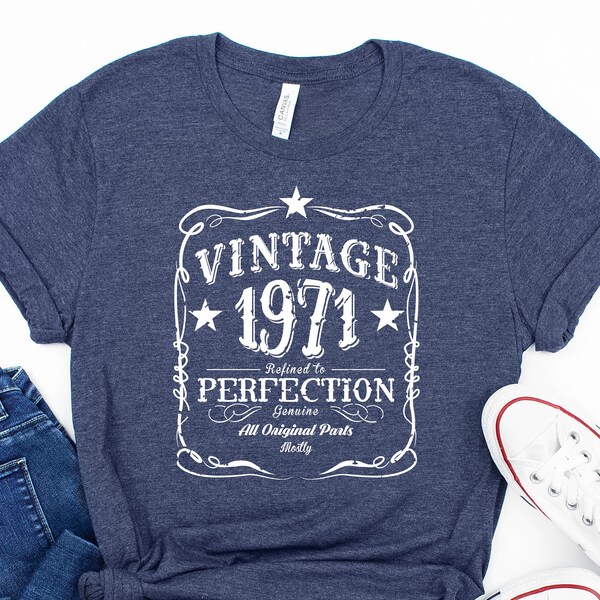 1971 Birthday Shirt - Etsy