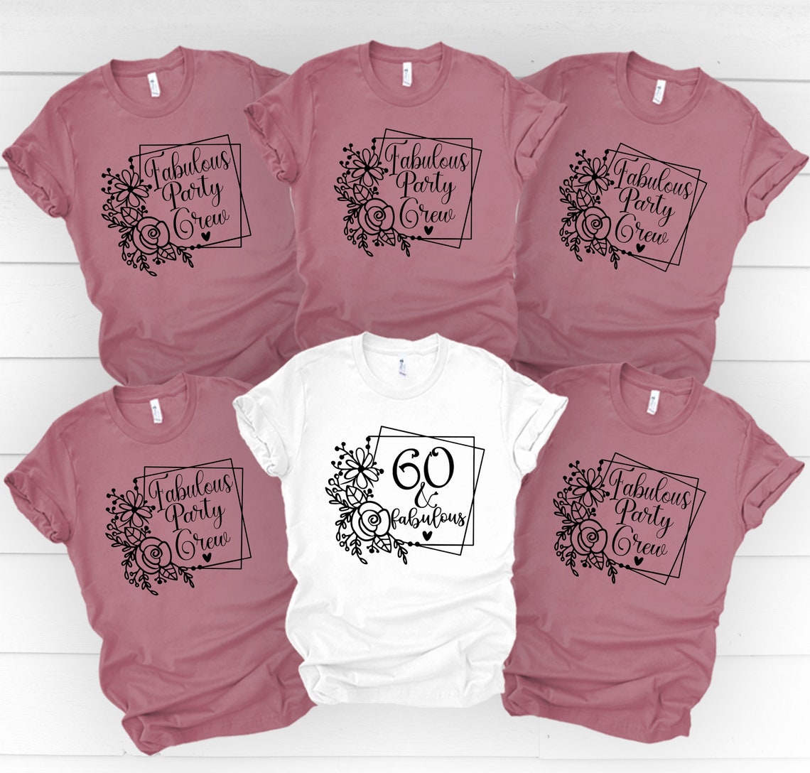 60th Birthday Group Shirts 60th Birthday Crew 60th Birthday - Etsy