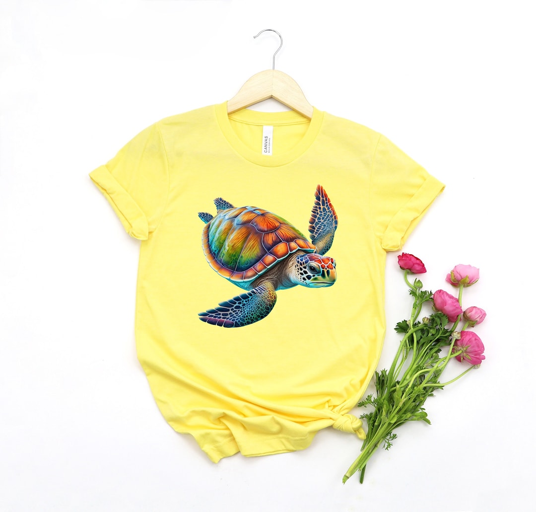 Sea Turtle Shirt, Save the Turtles Traveler Tshirt,animal Lover Tshirt ...