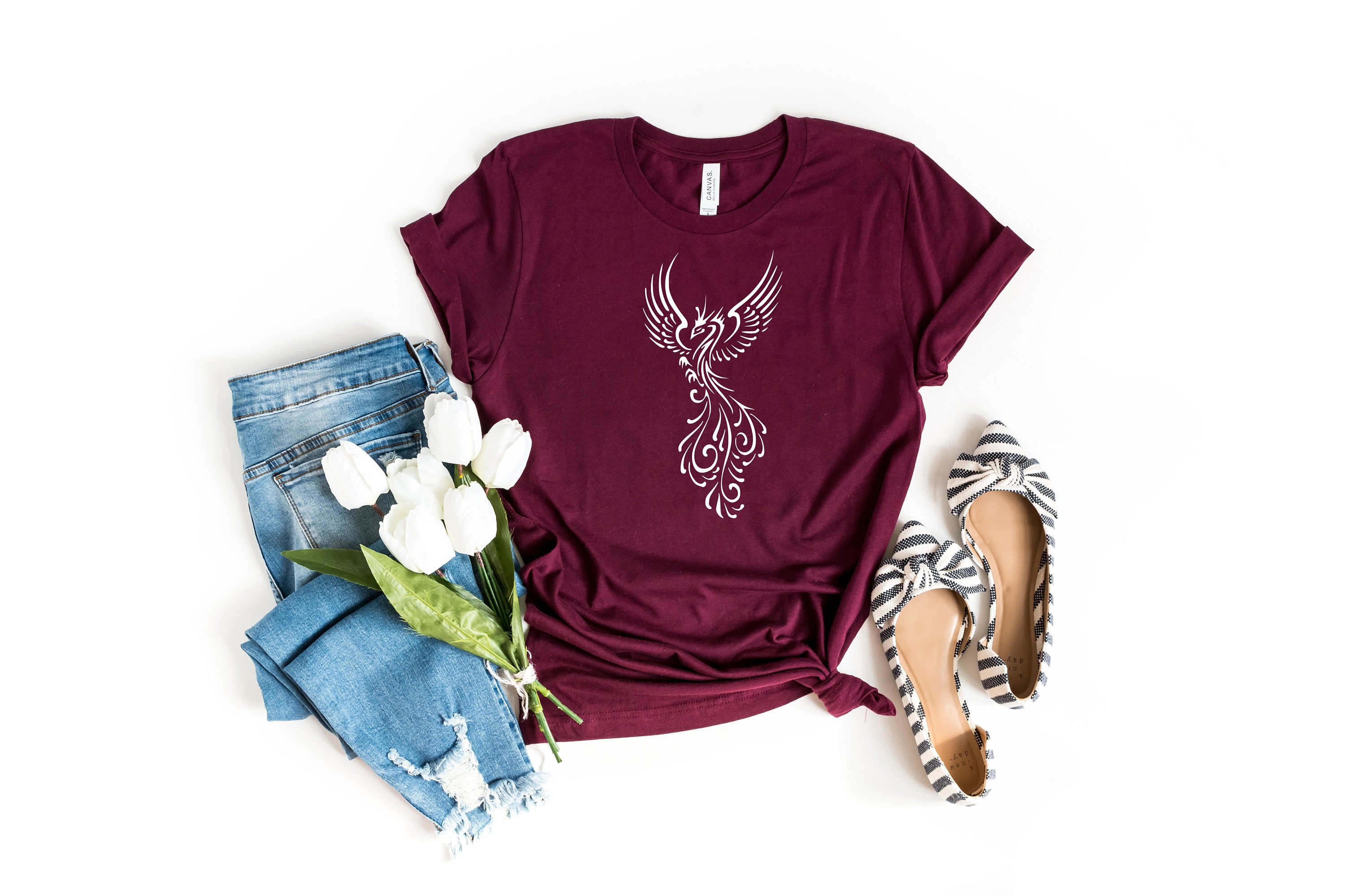 Phoenix Shirt Bird Tee Phoenix Rising T Shirt Inspiring Etsy