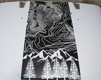 Topography Decal - Etsy