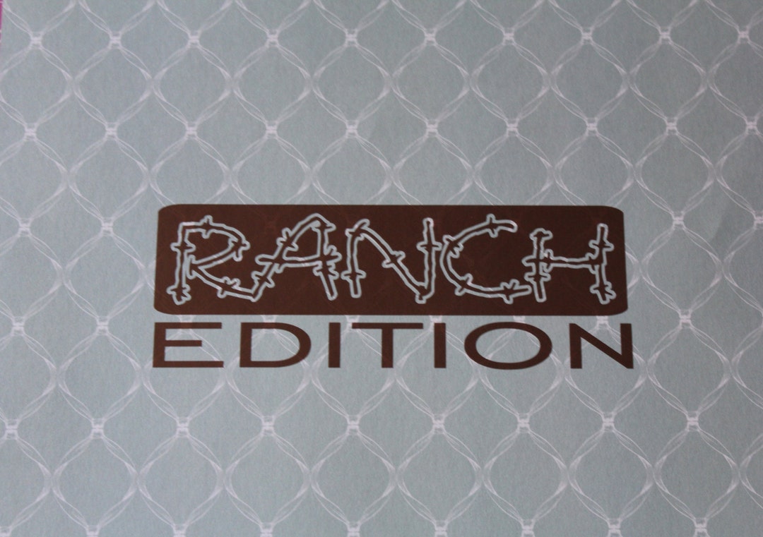 Ranch Edition Decal With Barbed Wire Decal for Car, Truck and Jeep - Etsy