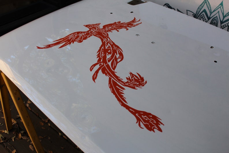 Large Flying Phoenix Mythical Bird Hood Decal for Car Truck - Etsy