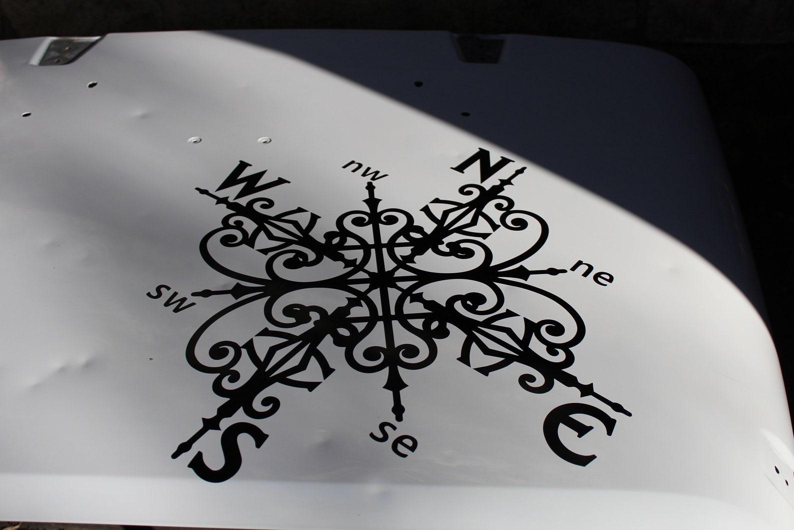 Gothic Inspired Compass Hood Decal for Car Truck RV or Jeep - Etsy
