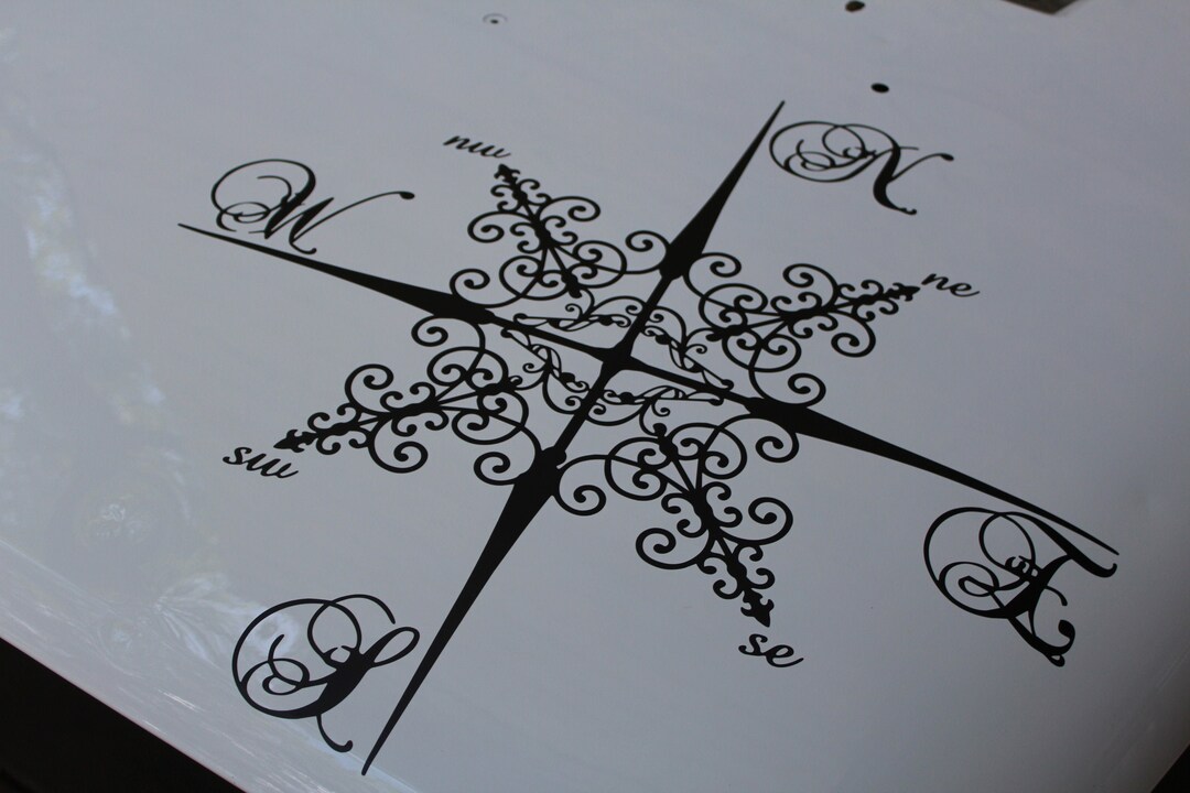 Scroll Work Gothic Compass Hood Decal for Car, Truck, RV or Jeep - Etsy