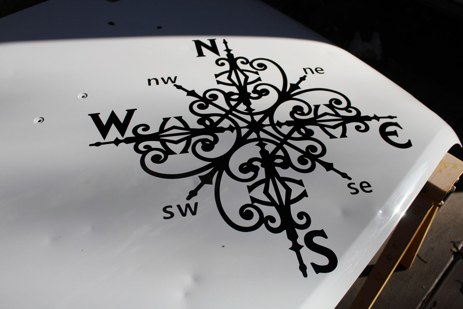 Gothic Inspired Compass Hood Decal for Car Truck RV or Jeep - Etsy