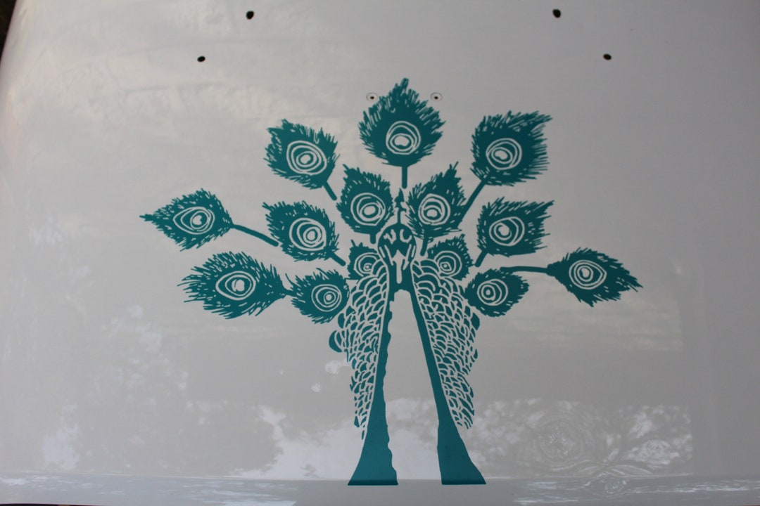 Peacock Hood Decal for Car, Truck, RV or Jeep - Etsy