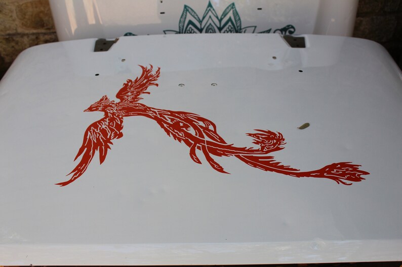 Large Flying Phoenix Mythical Bird Hood Decal for Car Truck - Etsy