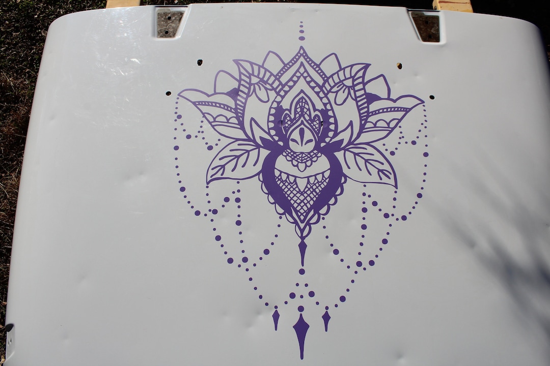 Jeweled Boho Orchid Flower Hood Decal for Car, Truck, RV or Jeep - Etsy
