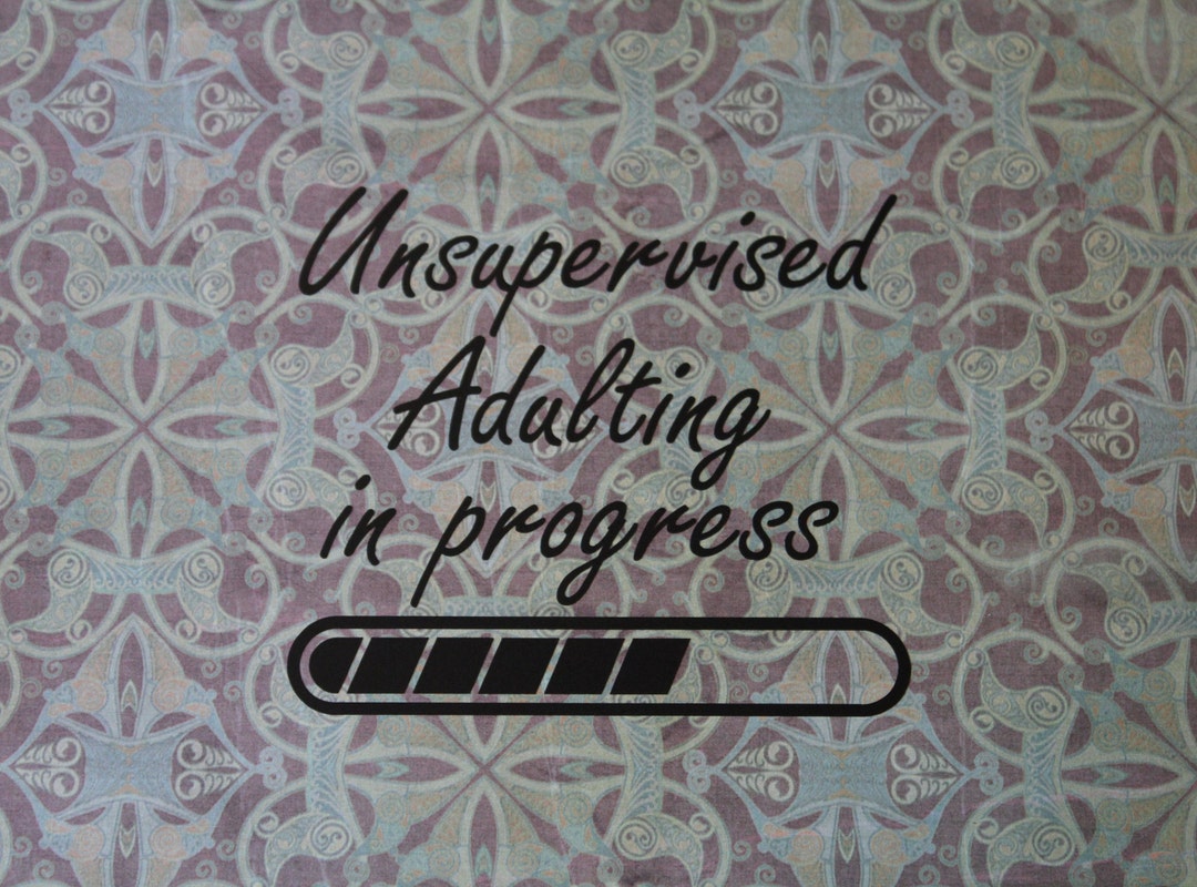 Unsupervised Adulting in Progress Decal for Car, Truck, RV or Jeep - Etsy