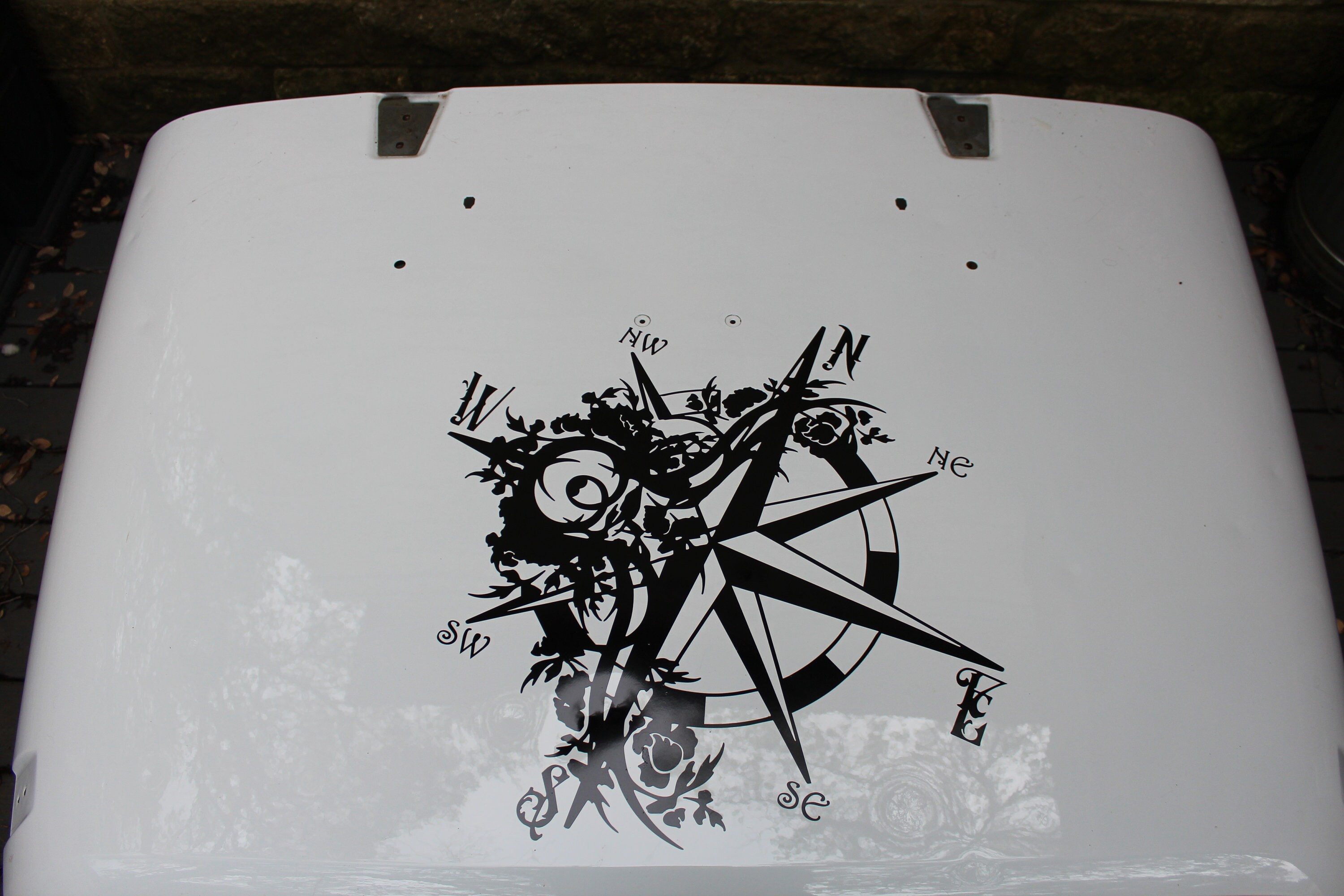 Abstract Floralish Compass Hood Decal for Car Truck RV or - Etsy