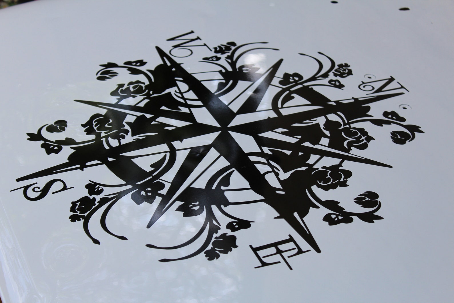 Floral Compass Hood Decal for Car Truck RV or Jeep - Etsy