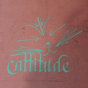 Cattitude With Cat Face Decal for Car, Truck or Jeep - Etsy