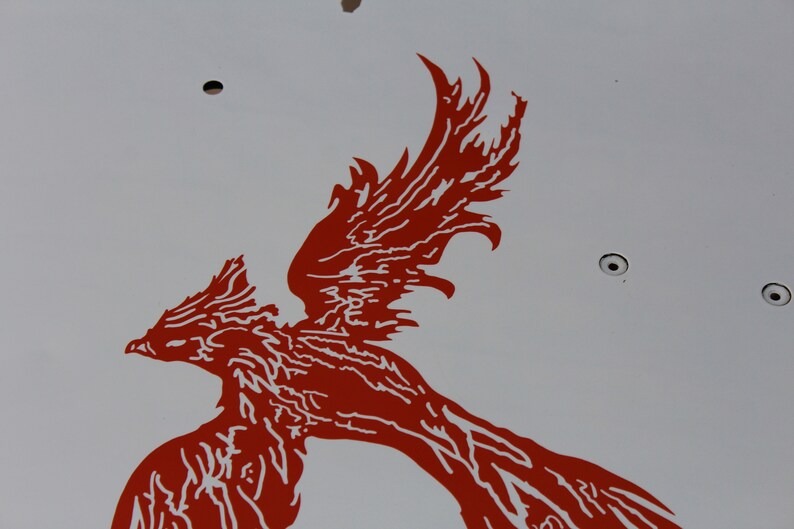 Large Flying Phoenix Mythical Bird Hood Decal for Car Truck - Etsy