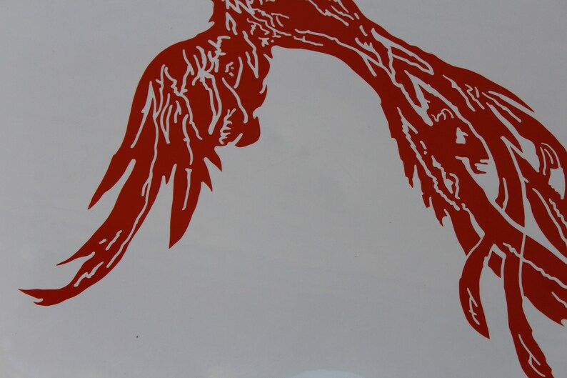 Large Flying Phoenix Mythical Bird Hood Decal for Car Truck - Etsy
