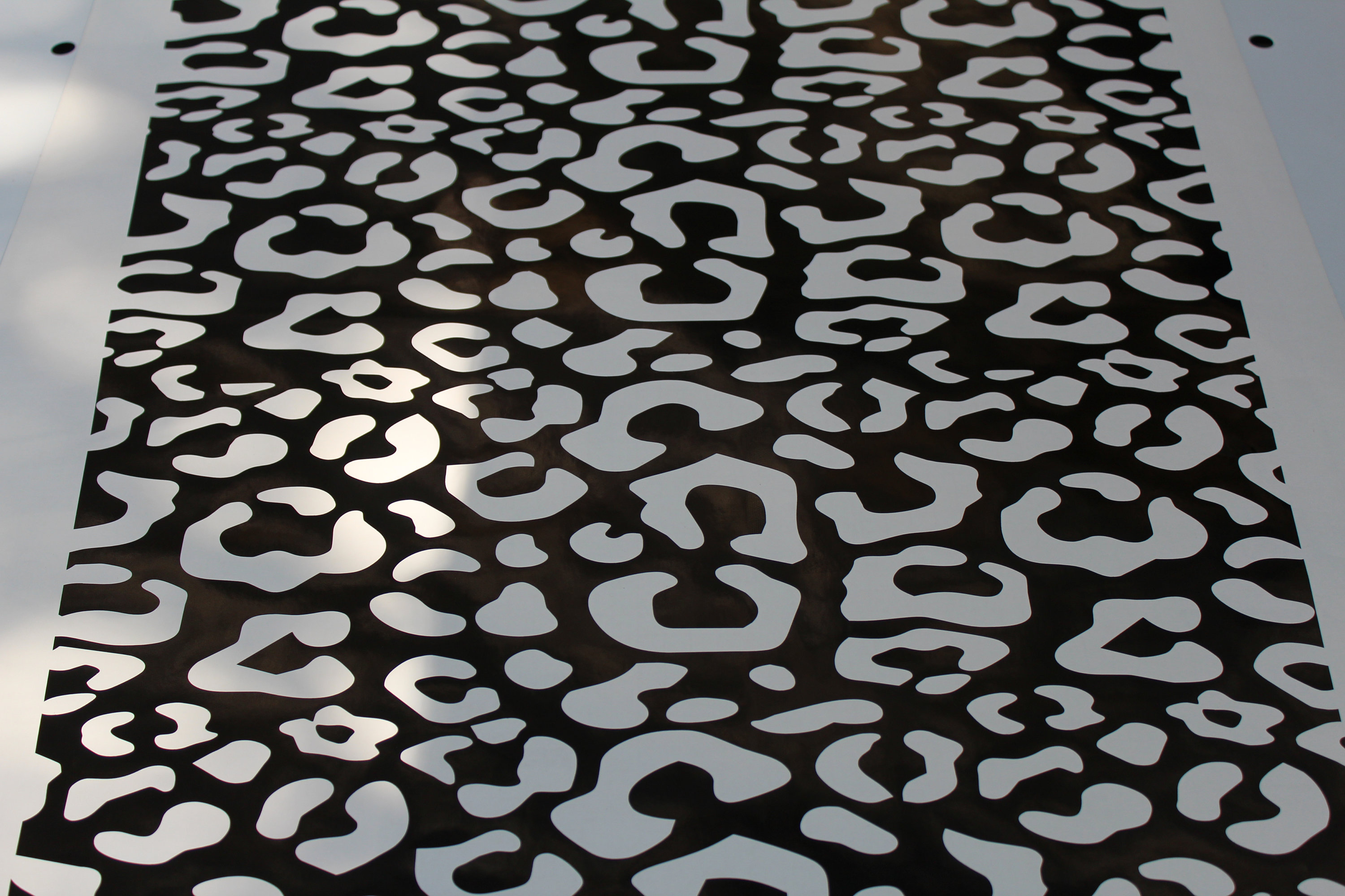 Cheetah / Leopard Print Black Out Hood Decal Compatible With 2015 to ...