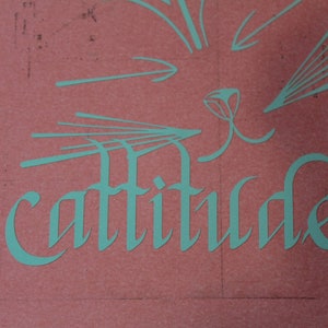 Cattitude With Cat Face Decal for Car, Truck or Jeep - Etsy