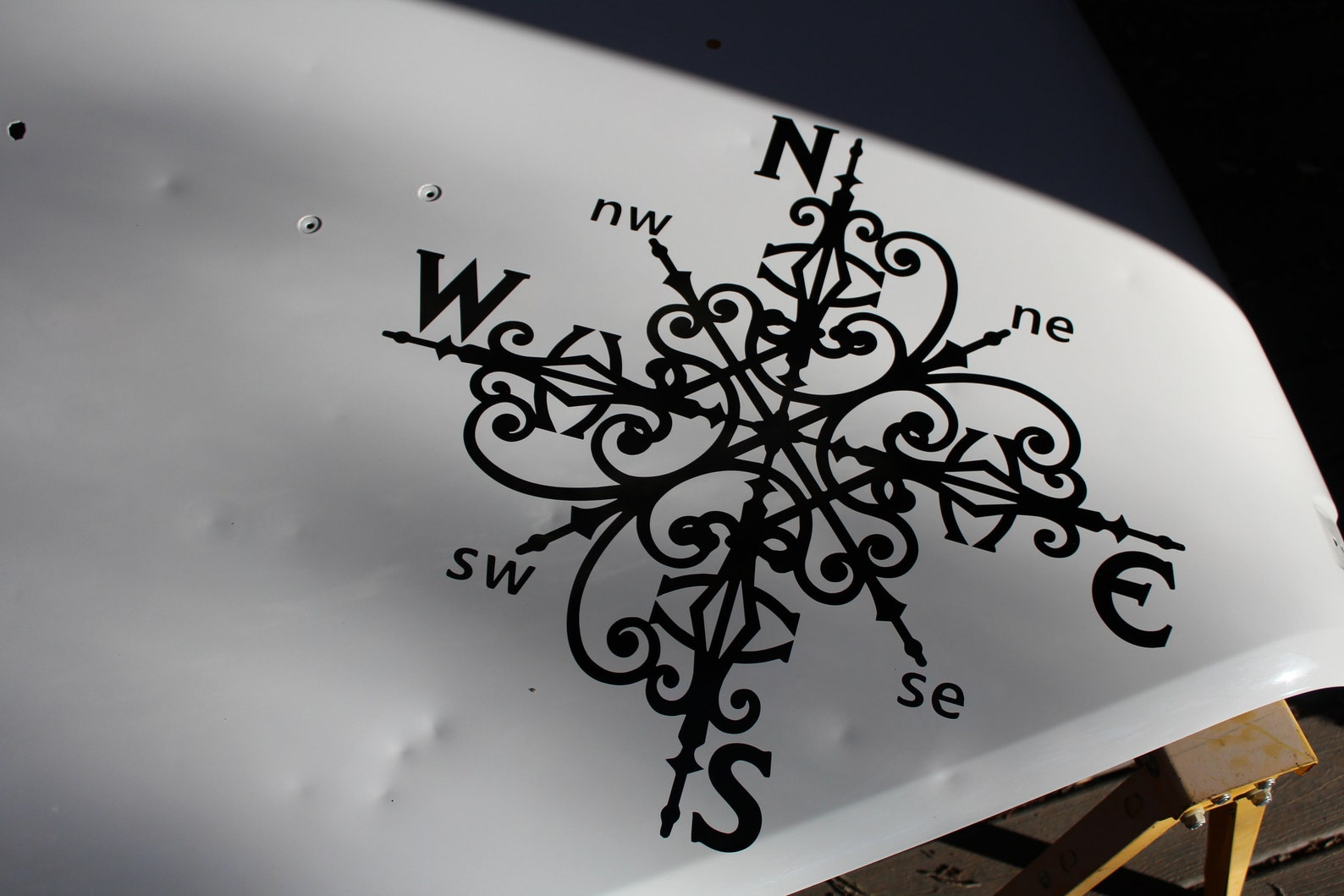 Gothic Inspired Compass Hood Decal for Car Truck RV or Jeep - Etsy