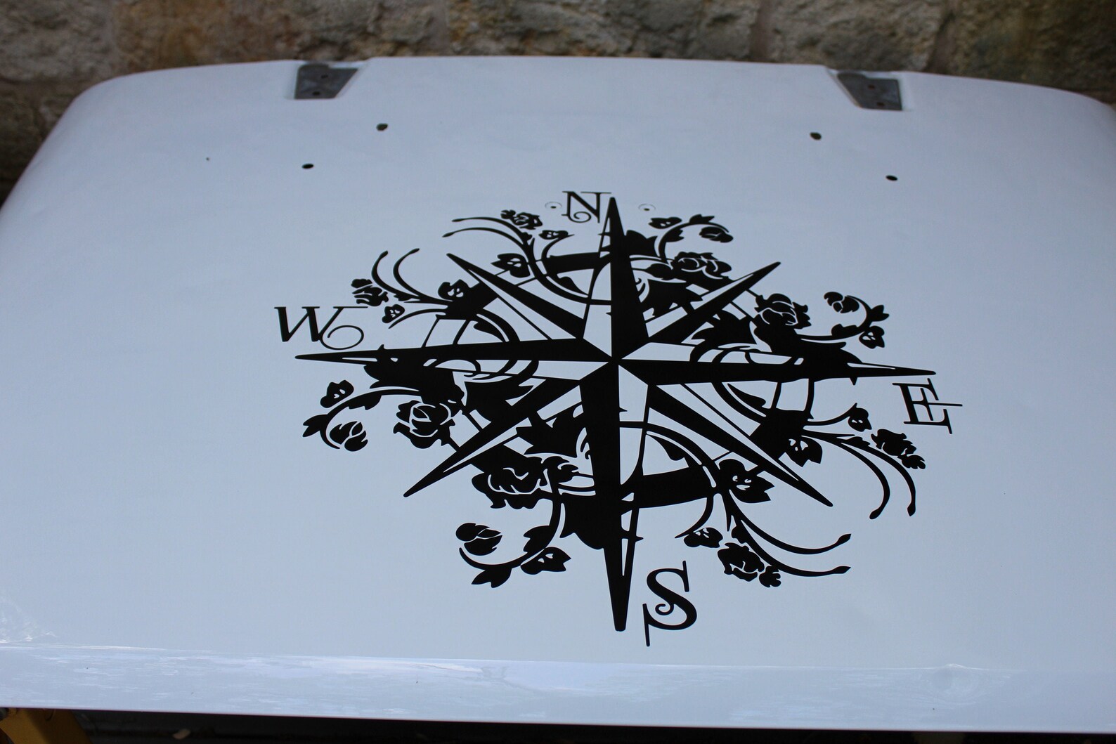 Floral Compass Hood Decal for Car Truck RV or Jeep - Etsy