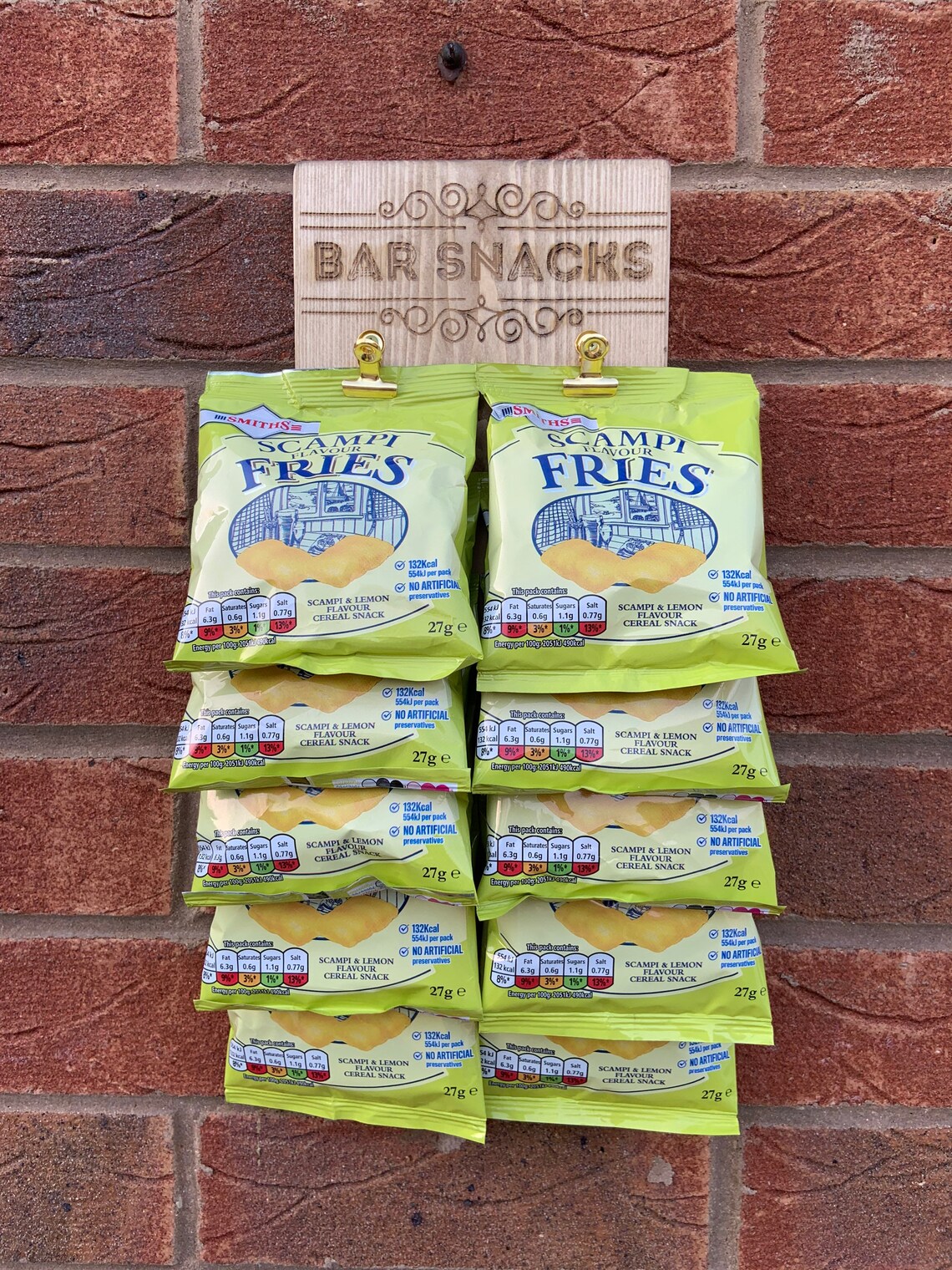 Bar Snacks Holder / Dispenser/ Clip Board Wall Mounted Ideal - Etsy