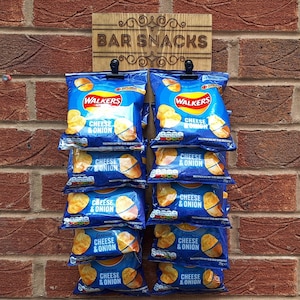 Bar Snacks Holder (large) Crisp Dispenser / Clip Board Wall Mounted ...