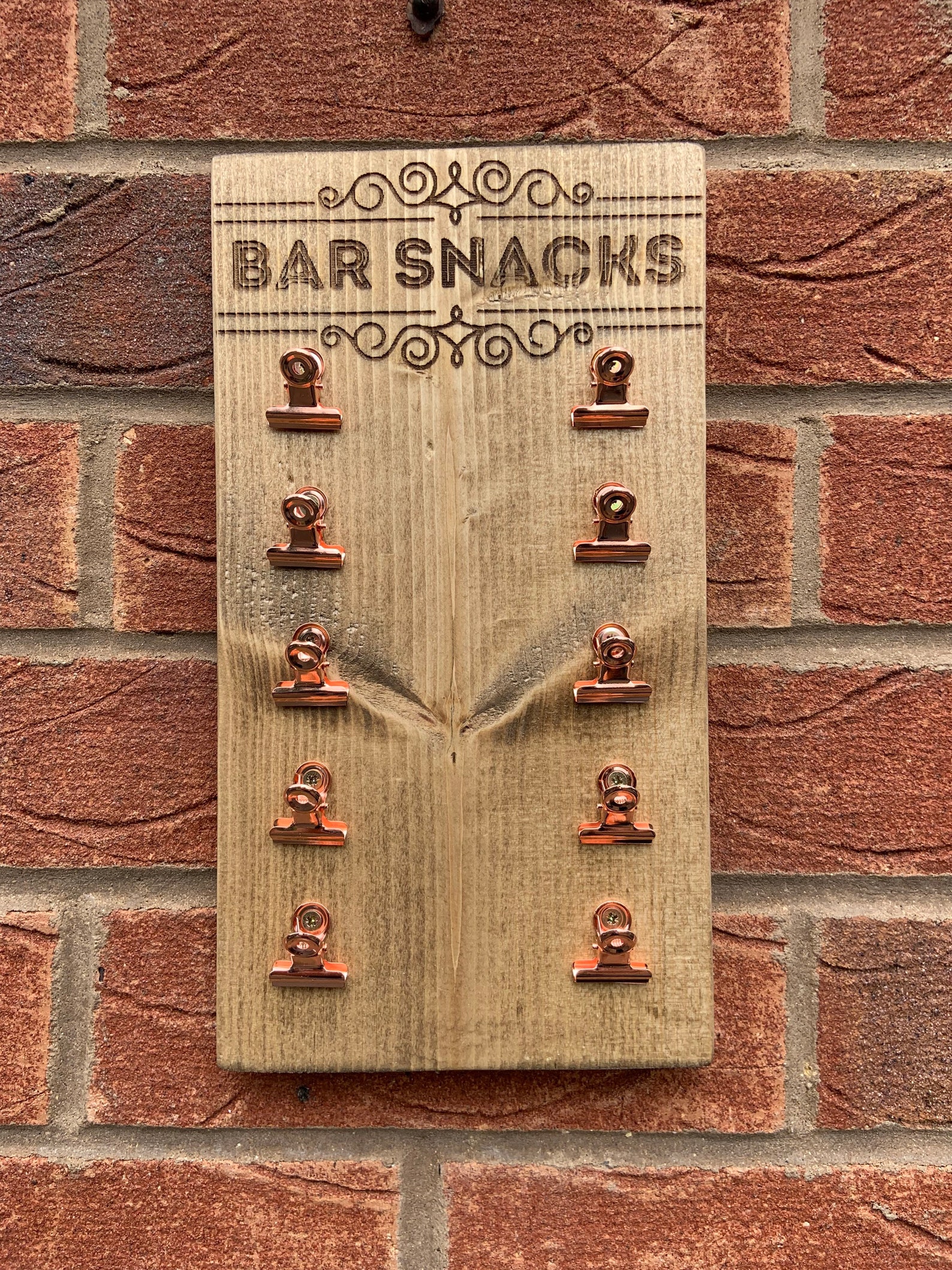 Bar Snacks Holder / Dispenser/ Clip Board Wall Mounted Ideal - Etsy