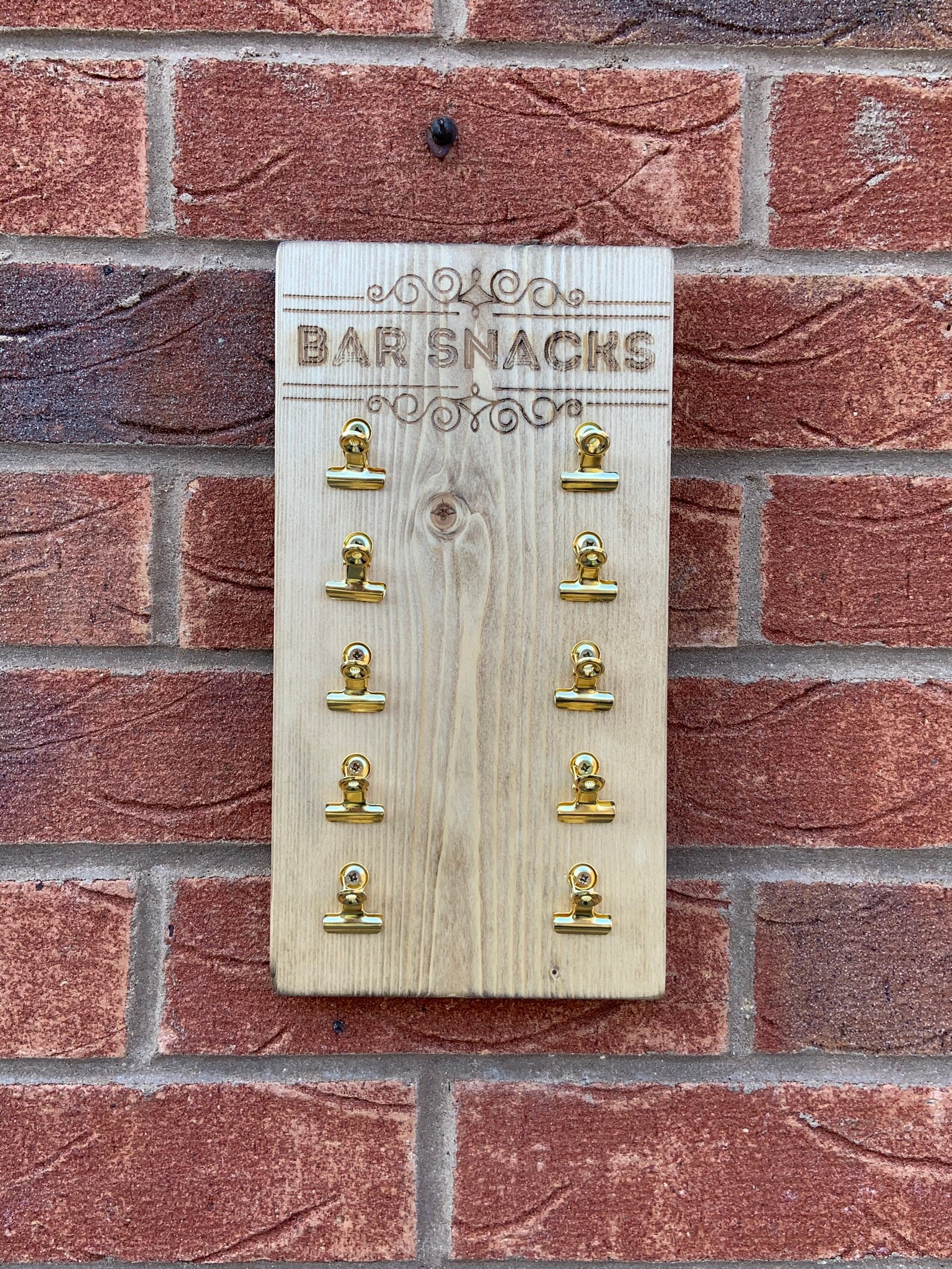 Bar Snacks Holder / Dispenser/ Clip Board Wall Mounted Ideal - Etsy