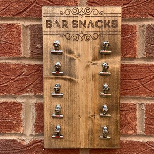 Bar Snacks Holder / Snack Dispenser/ Clip Board - Wall Mounted Ideal ...