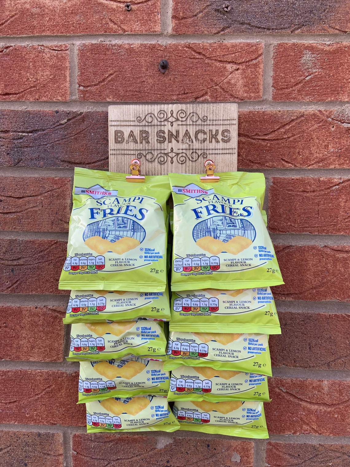 Bar Snacks Holder / Dispenser/ Clip Board Wall Mounted Ideal - Etsy