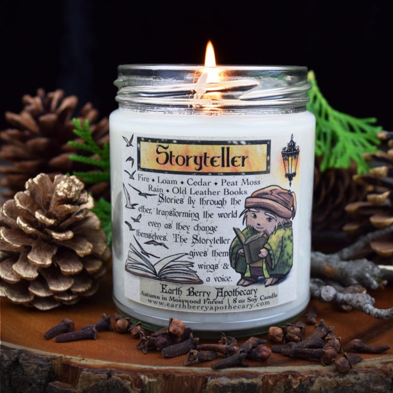 The Storytellers Candle - Etsy