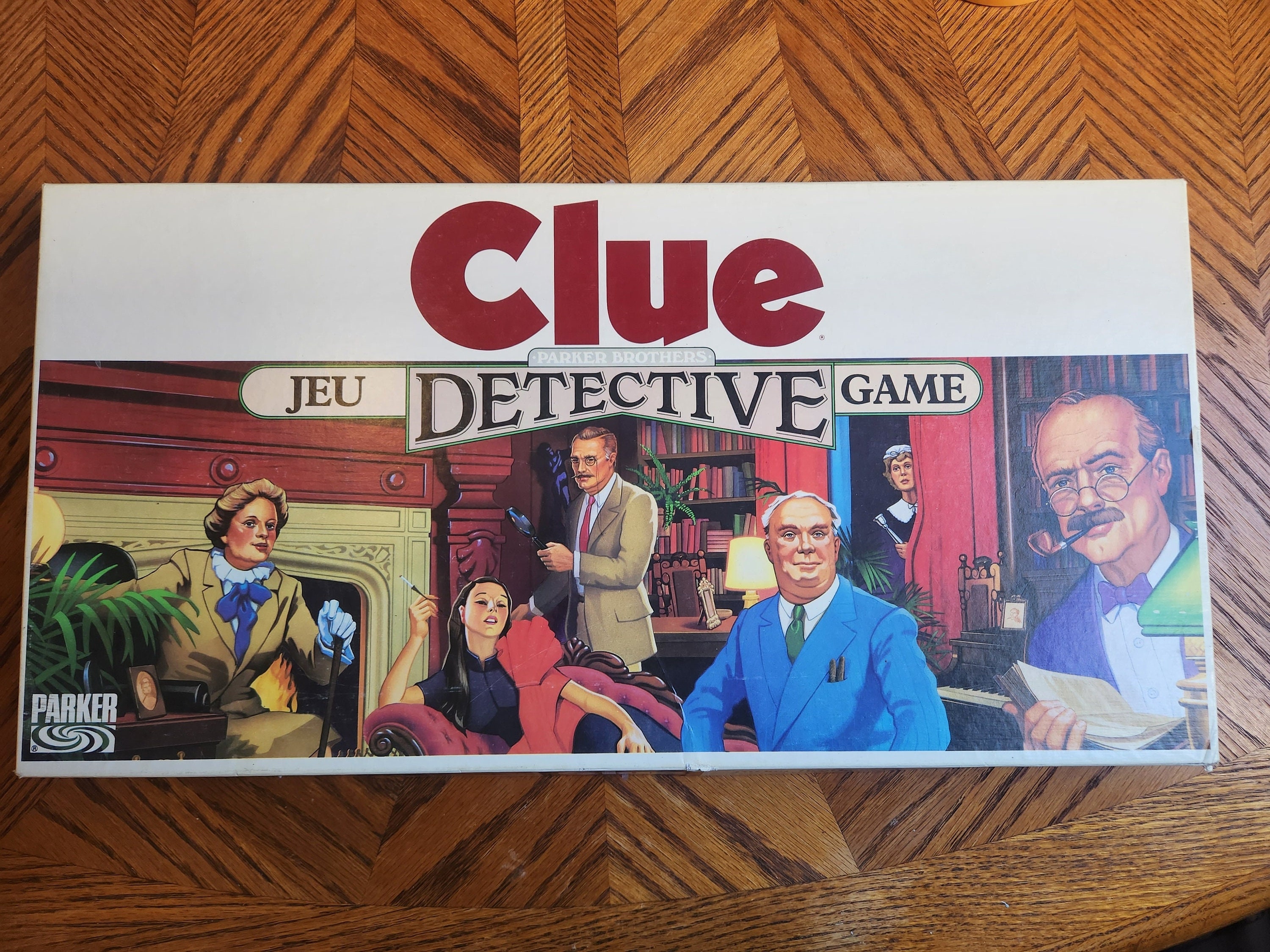 Vintage Clue Board Game, Parker Brothers Classic Detective Game 1986 ...